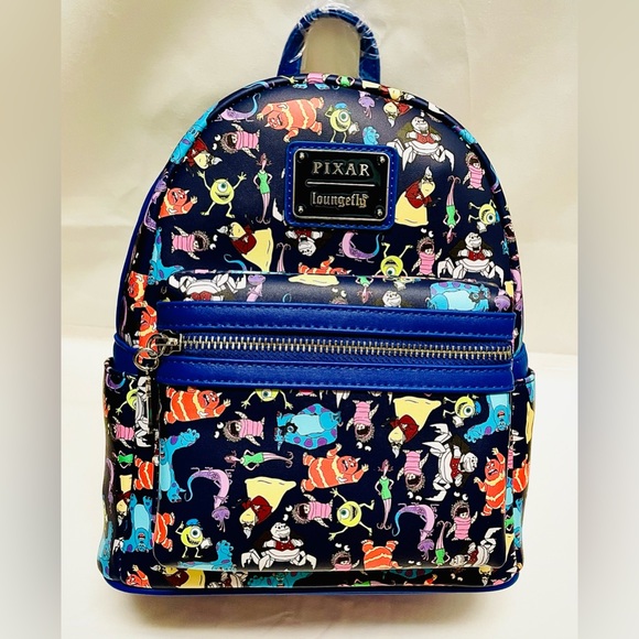 Loungefly | Bags | Loungefly Monsters Inc All Over Print Mini Backpack ...